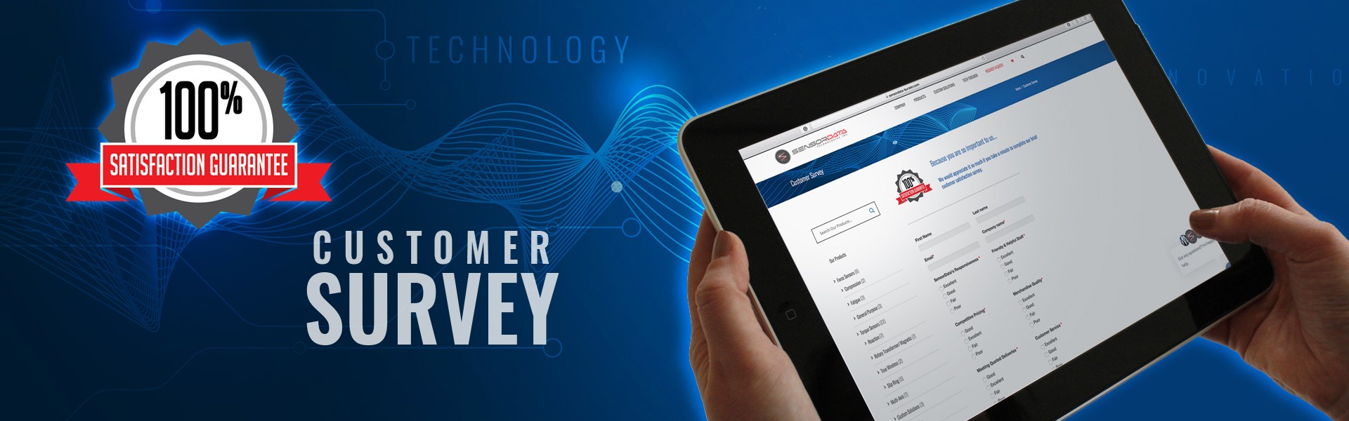 SensorData Customer Satisfaction Survey | Review Your Custom Sensor ...